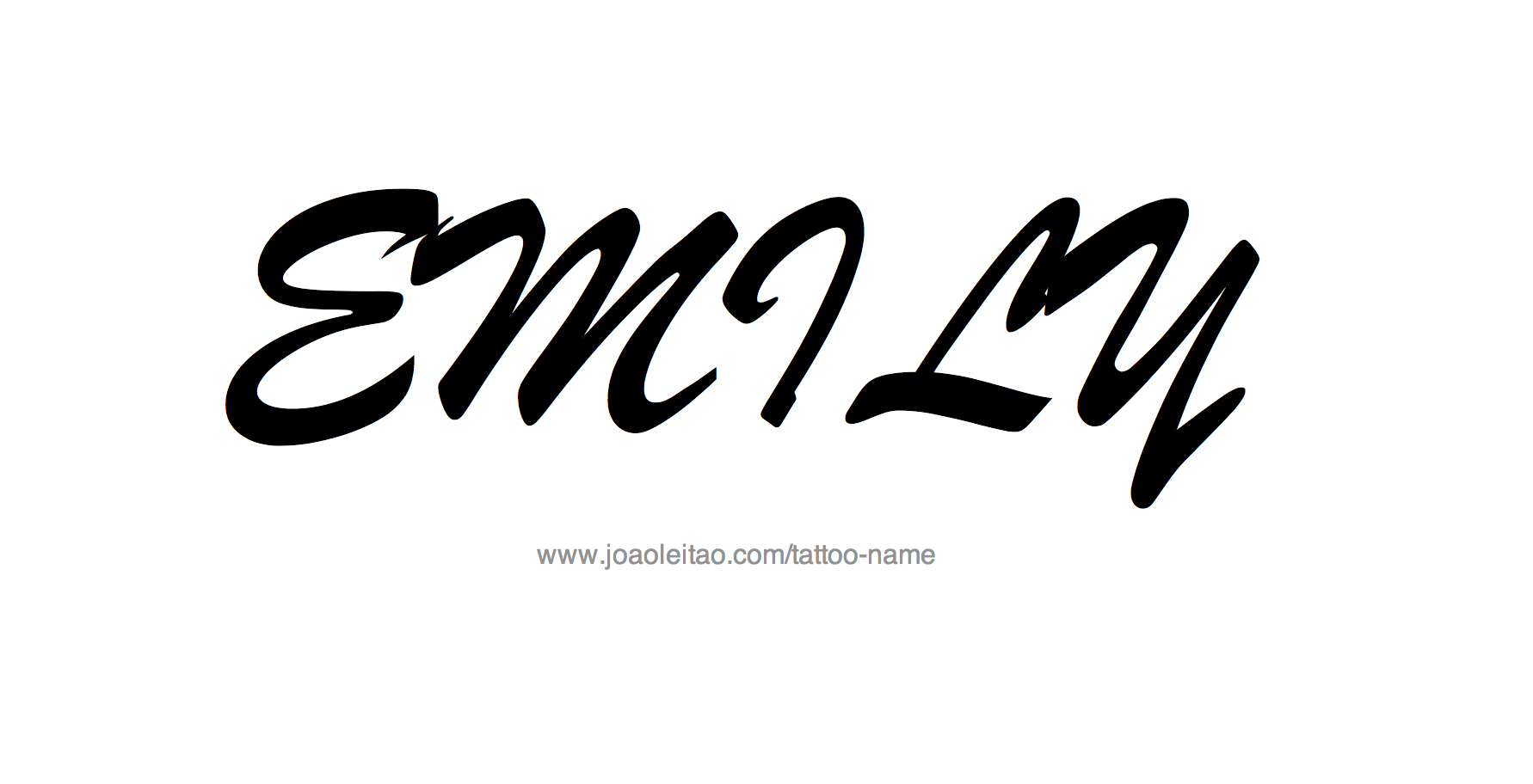 Emily Name Tattoo Designs